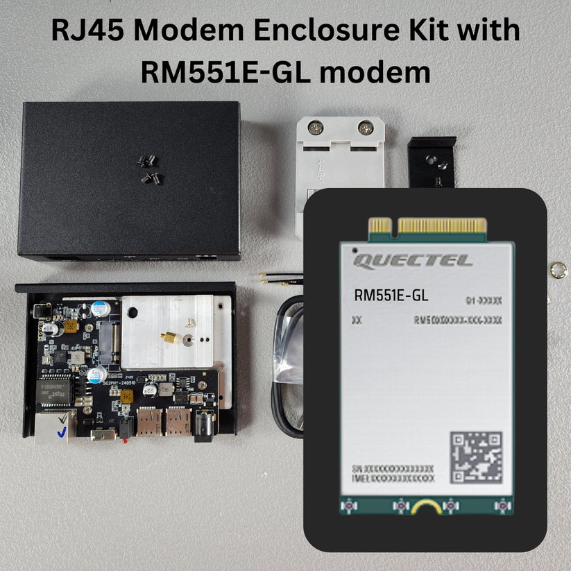 M.2 Key B 4G 5G Modem Adapter Enclosure | 2.5G Ethernet - RJ45 | USB3 ...